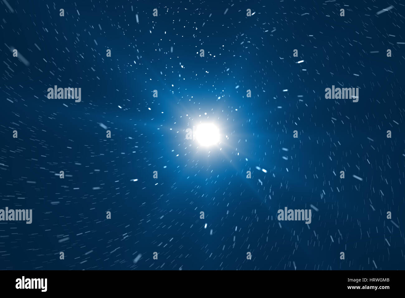 Universe star field in deep space with nebula many light years far from ...