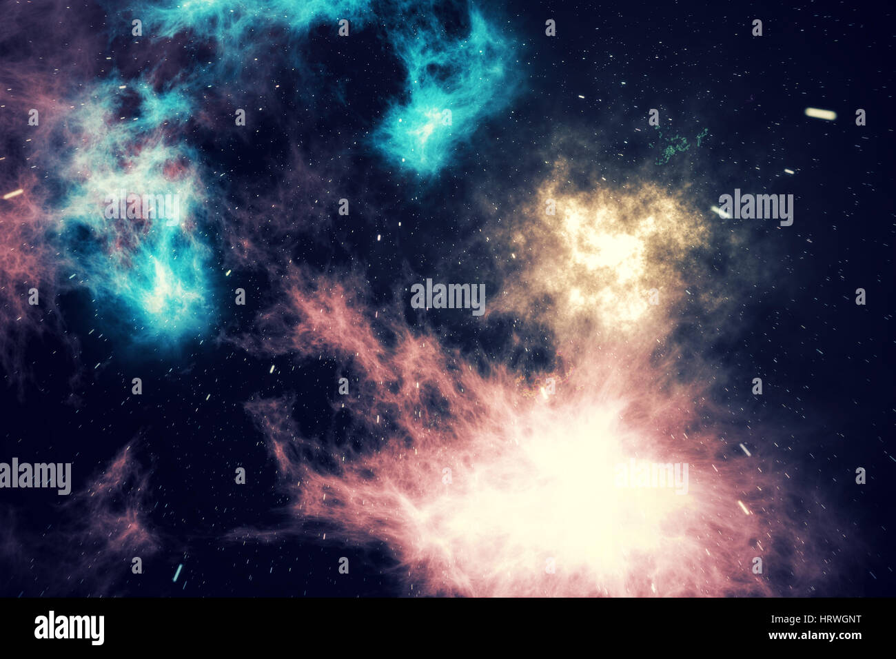 Universe filled with stars, nebula and galaxy, space dust in the ...