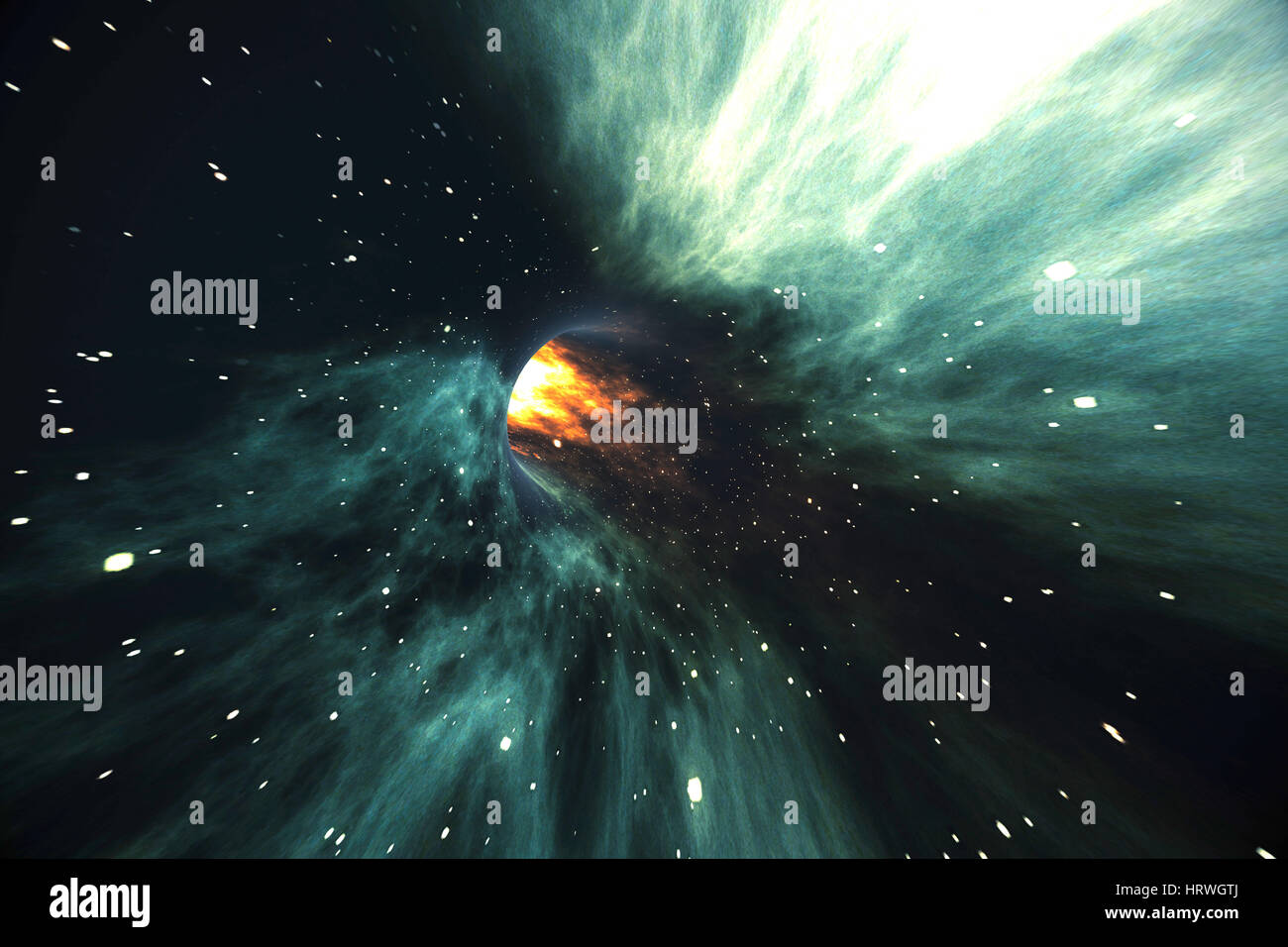 Across the universe. Traveling in space. Time travel. Scene of ...