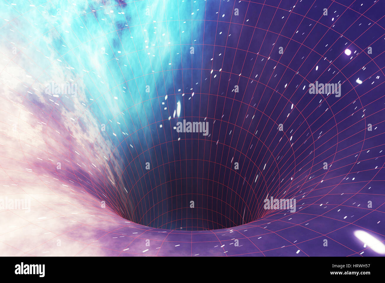 Across the universe. Traveling in space. Time travel. Scene of ...