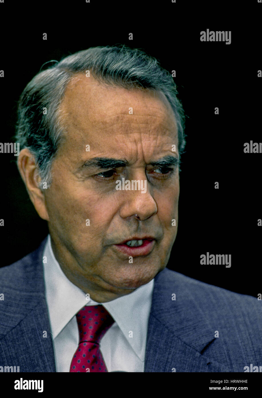 Republican Senator Robert Dole of Kansas portrait. Washington DC., 1992 ...