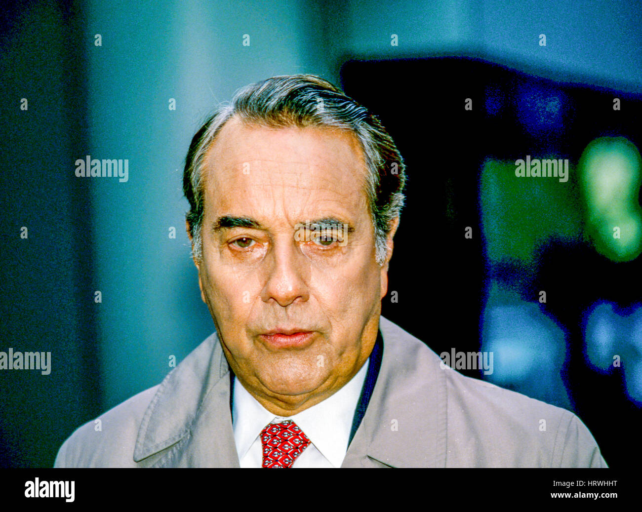 Senator Robert Dole Republican of Kansas talks with reorters outside ...