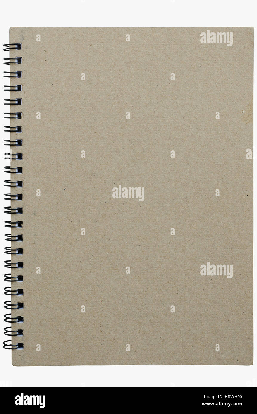 Wirebound Notebook Isolated On White Background Stock Photo - Alamy