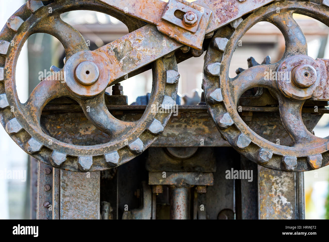 Old iron gears hi-res stock photography and images - Alamy