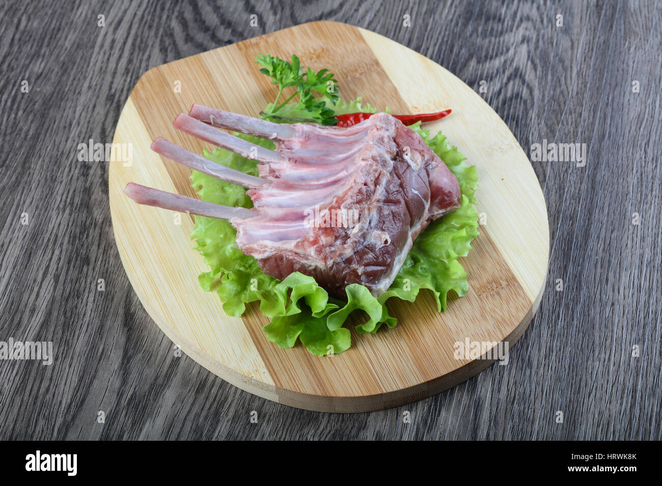 Frenched lamb chops hi-res stock photography and images - Alamy