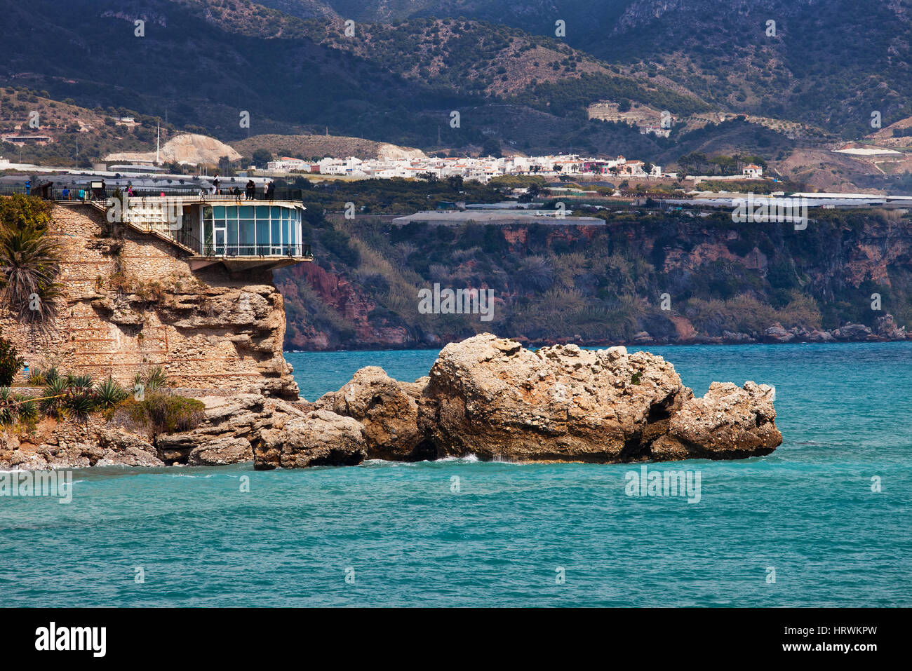 Balcon de Europa - Balcony of Europe in Nerja town on Costa del Sol ...