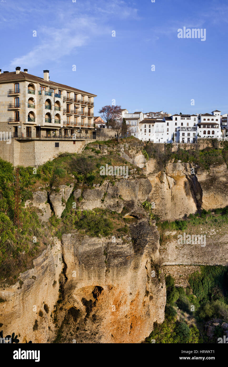 Ronda city cliff top buildings hi-res stock photography and images - Alamy