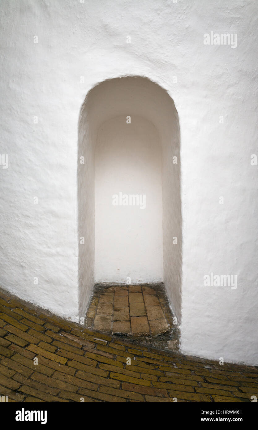 Alcove in central core of circular tower, Copenhagen, Denmark Stock ...