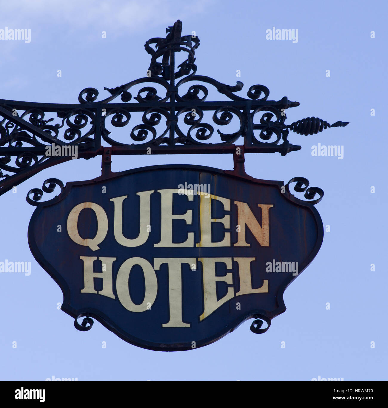 Queen Hotel, Best Western, Chester, City of Chester. The sign outside ...