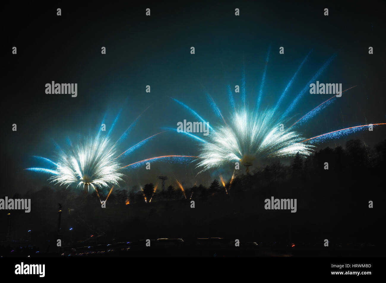 Dramatic fireworks hi-res stock photography and images - Alamy
