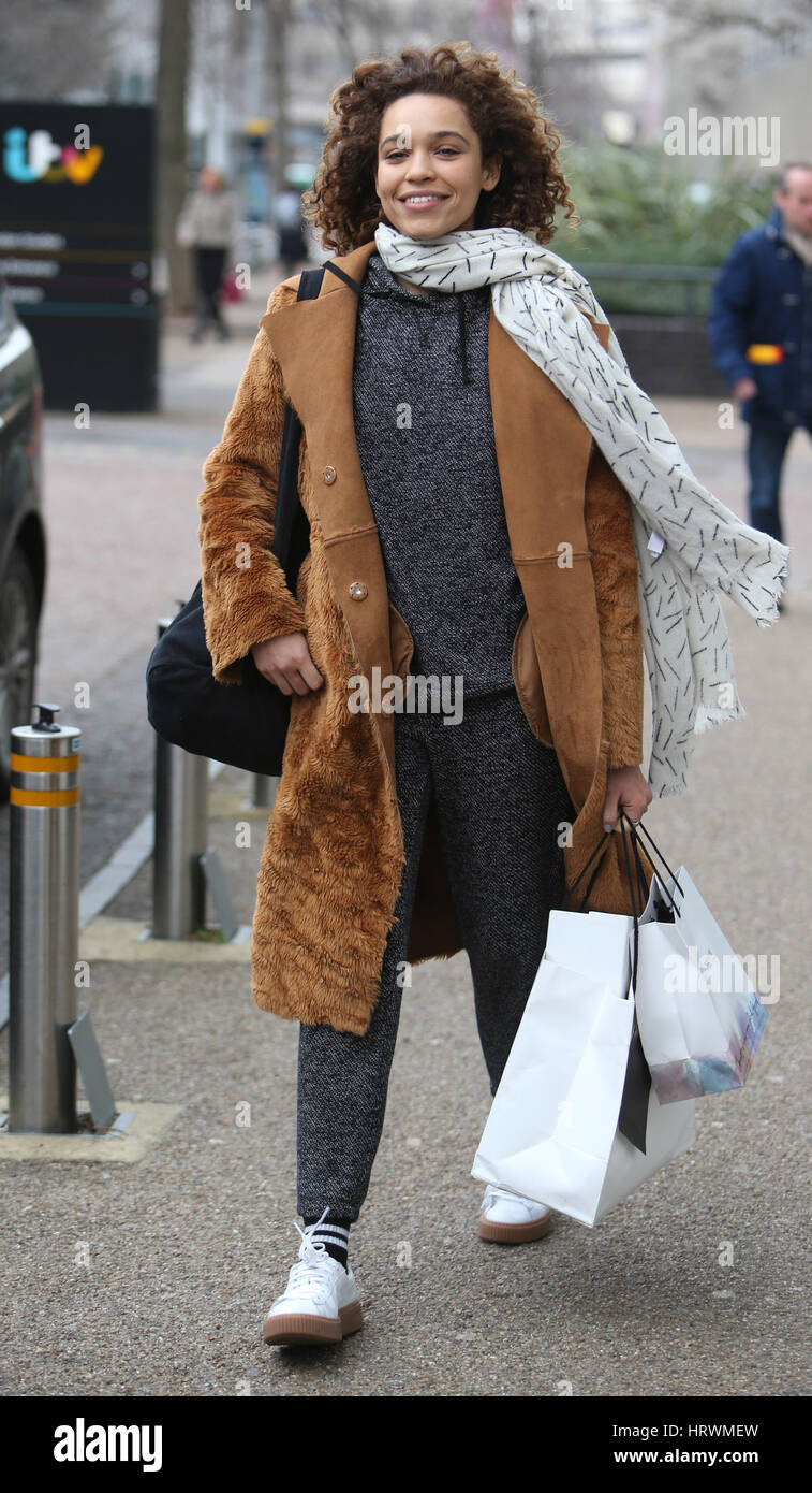 Izzy Blzu outside ITV Studios today Featuring: Izzy Blzu Where: London ...