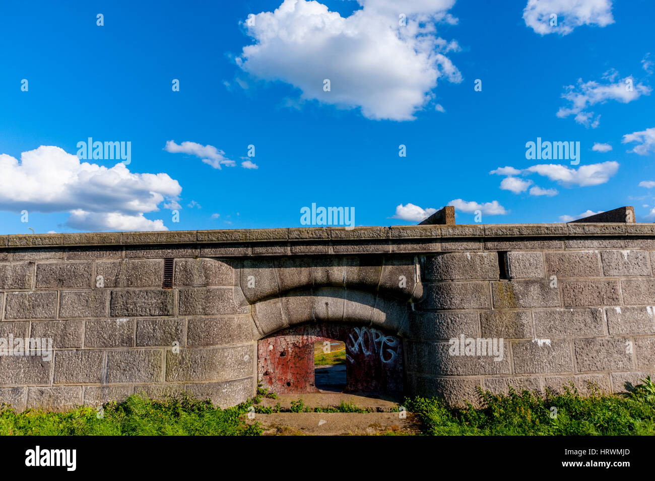 The remains of Shornemead fort. A victorian defense built on the banks ...