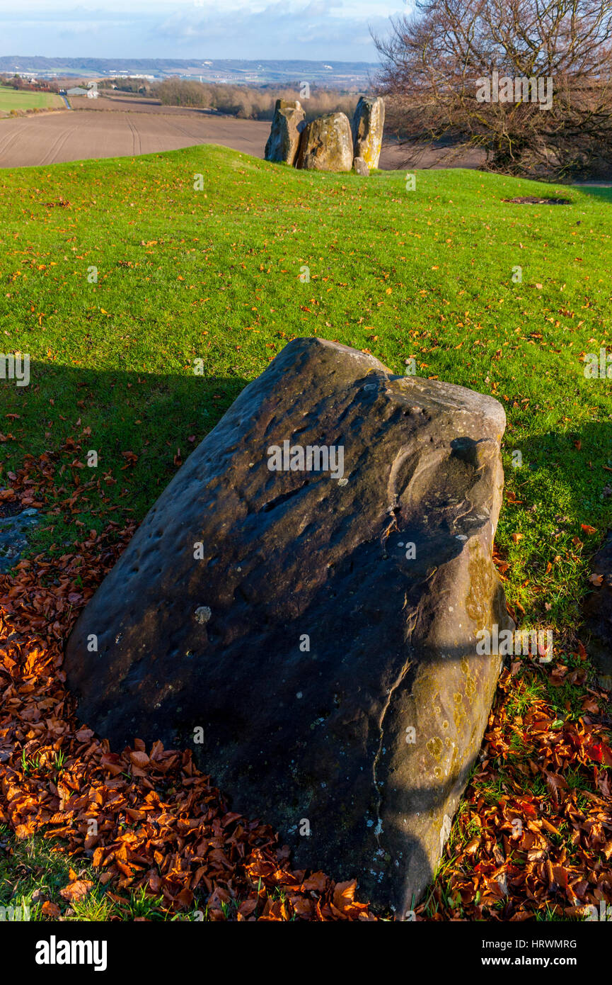 Coldrum Long Barrow near Trottiscliffe village south of the North Downs ...
