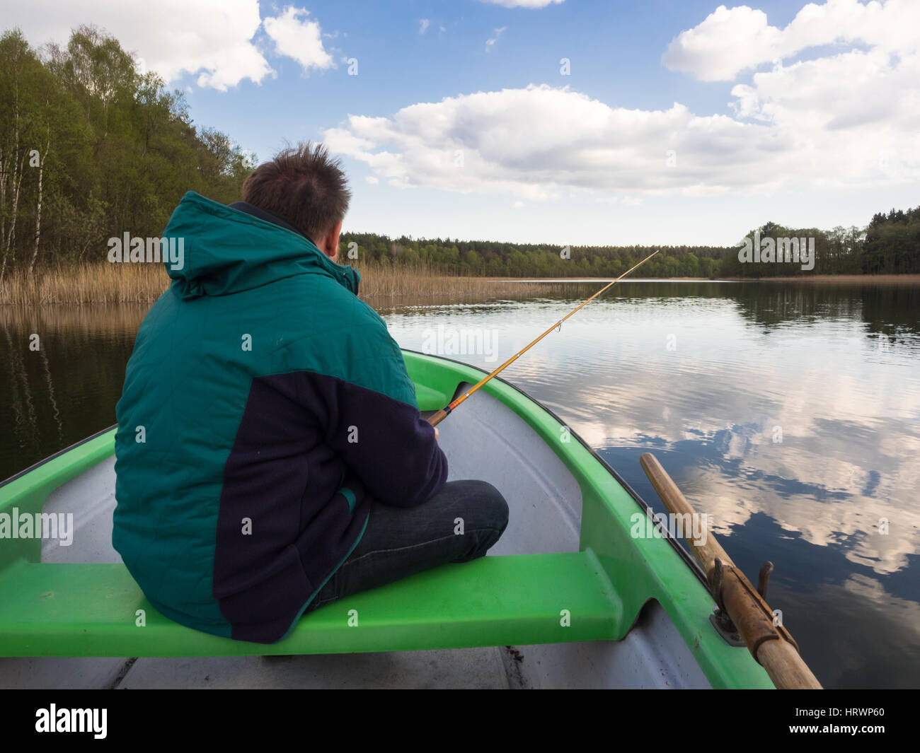 Rowing boat fishing hi-res stock photography and images - Alamy