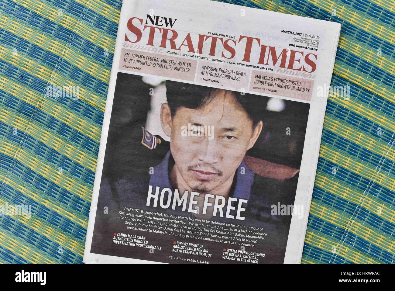 Malaysian newspaper hi-res stock photography and images - Alamy