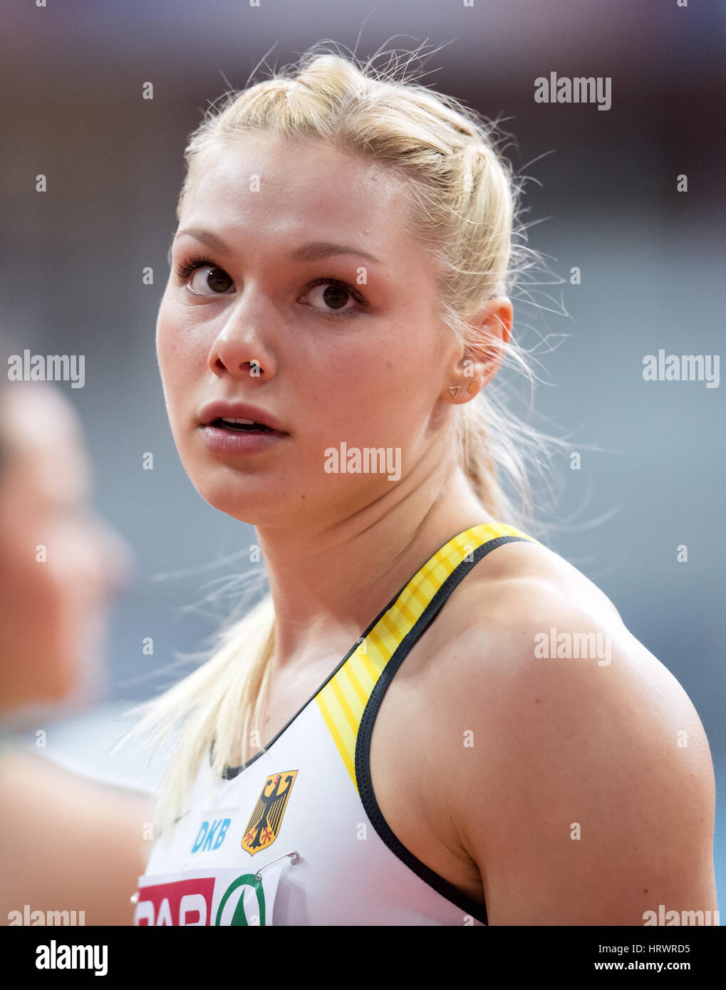 Belgrade, Serbia. 04th Mar, 2017. Lisa Mayer from Germany looks at the ...