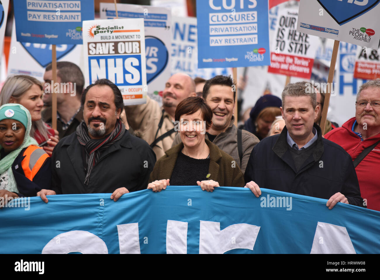 'Our NHS' was the name given to a protest march demonstrating against ...