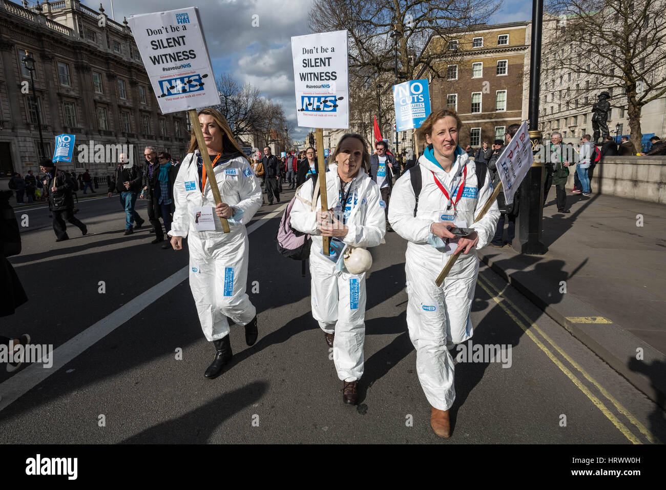 London, UK. 4th March, 2017. Thousands march through central London for ...