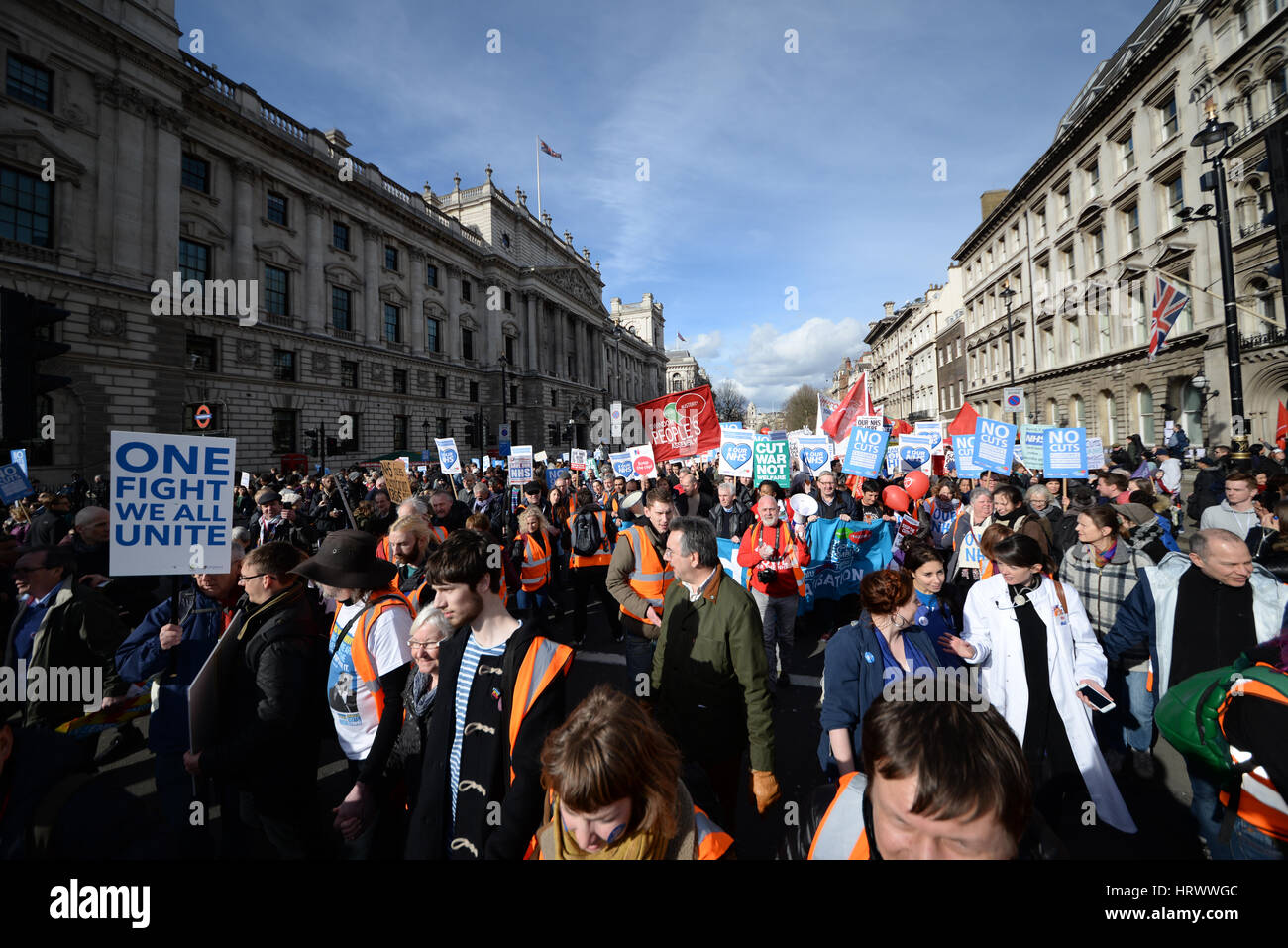 'Our NHS' was the name given to a protest march demonstrating against ...