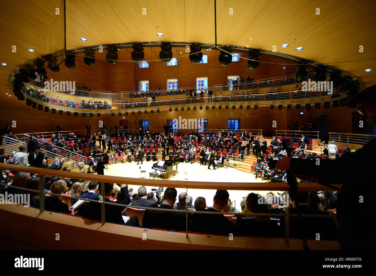 Berlin, Germany. 04th Mar, 2017. The new Pierre Boulez Hall in the ...