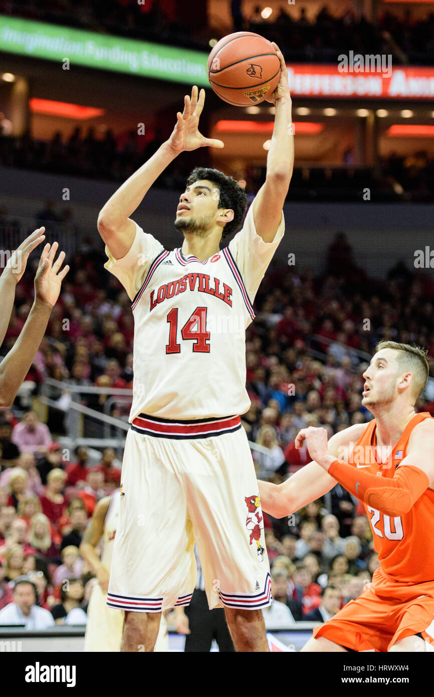 Louisville forward Anas Mahmoud (14) during the NCAA College Basketball ...