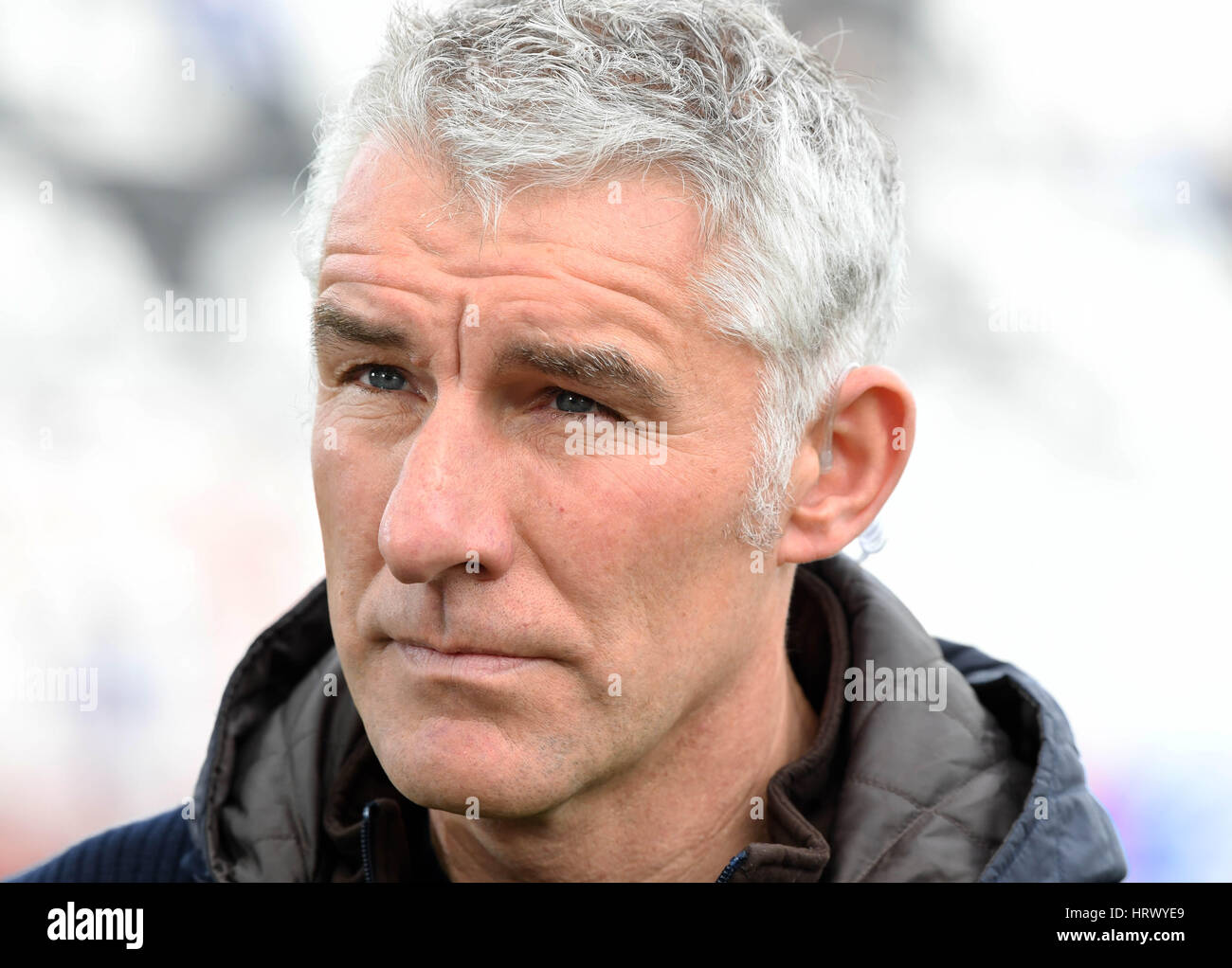 Karlsruhe, Germany. 04th Mar, 2017. Karlsruhe's coach Mirko Slomka ...