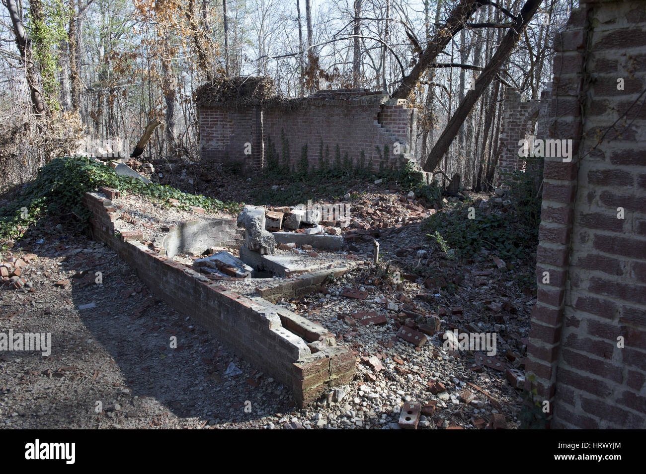 March 4, 2017 - Summerville, GA - Crumbled remains of 'Corpsewood Manor ...