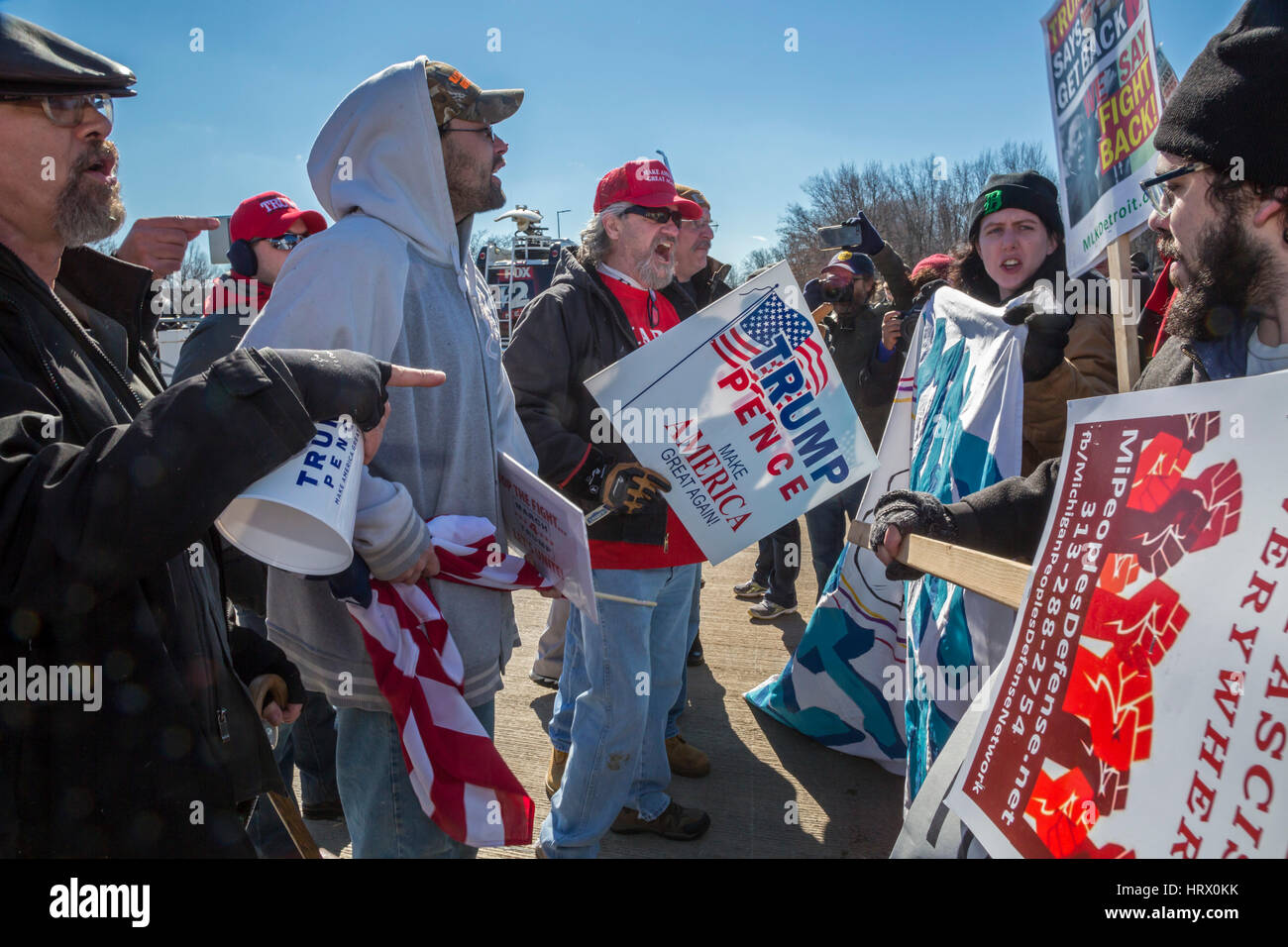 Angry trump supporters hi-res stock photography and images - Alamy