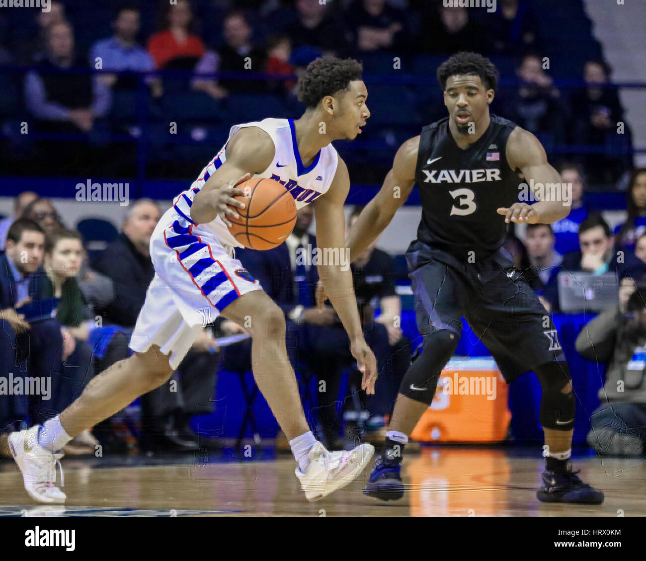 Saturday MAR 4 - DePaul Blue Demons guard Eli Cain (11)handles the ball ...