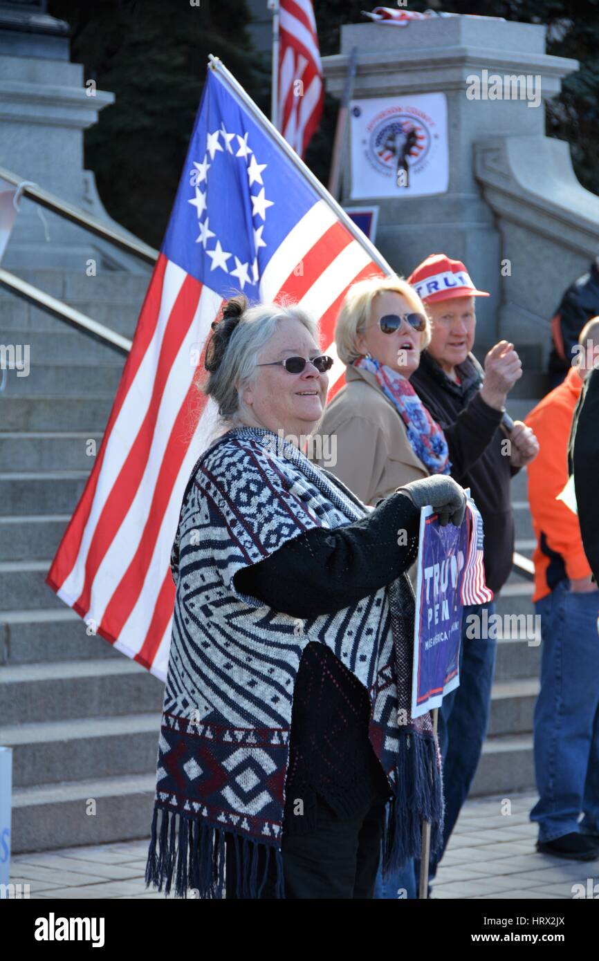 Trump Rally Supporters Stock Photo - Alamy