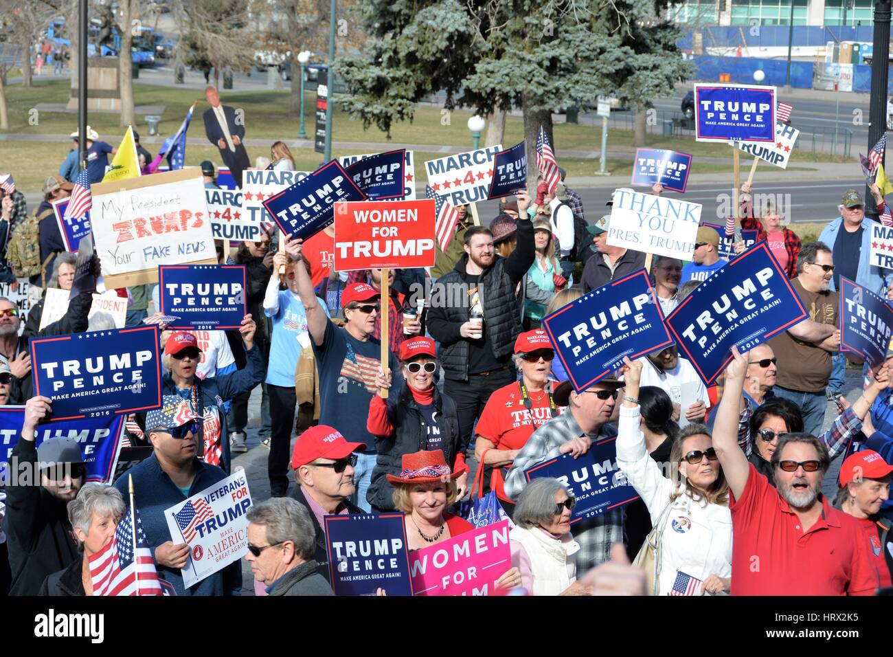 Trump Rally, Denver, CO Stock Photo - Alamy