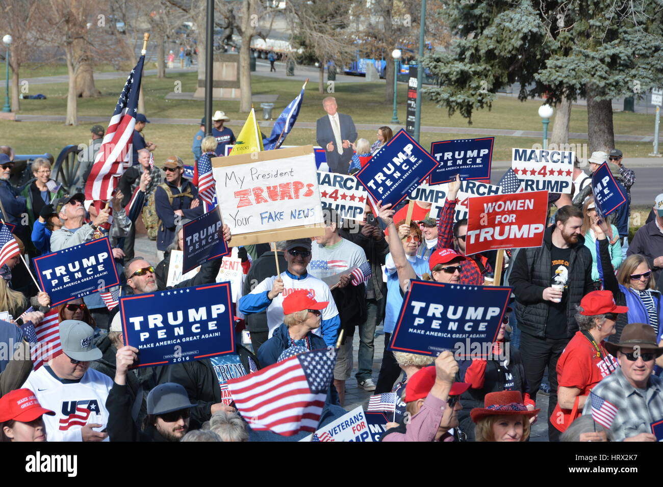 Trump Rally, Denver, CO Stock Photo - Alamy
