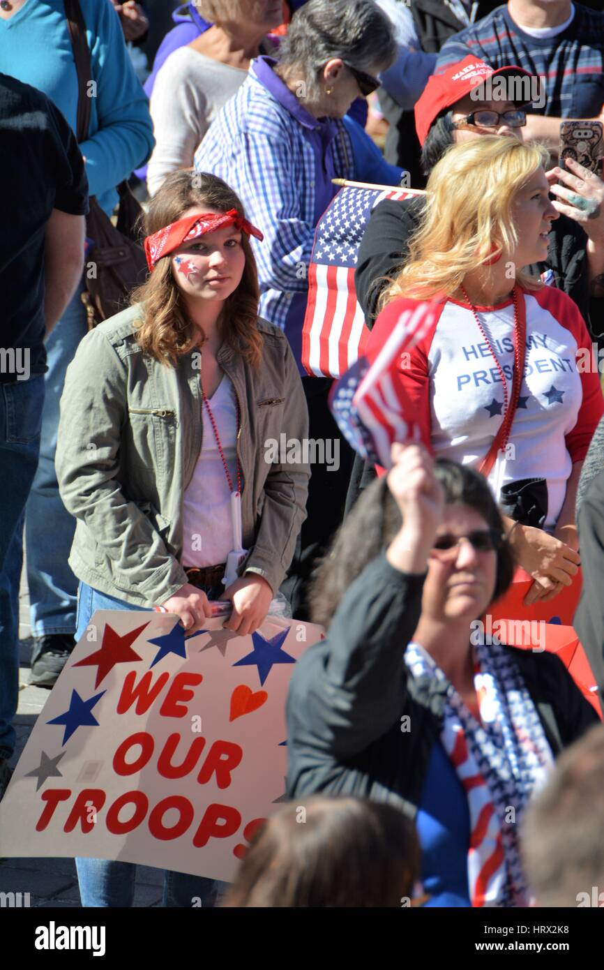 Trump Rally Supporters Stock Photo - Alamy