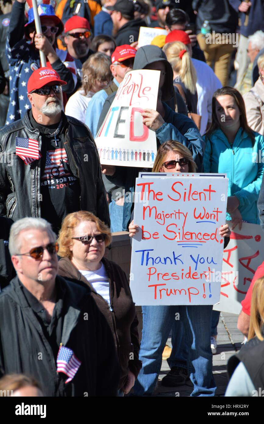 Trump Rally Supporters Stock Photo - Alamy