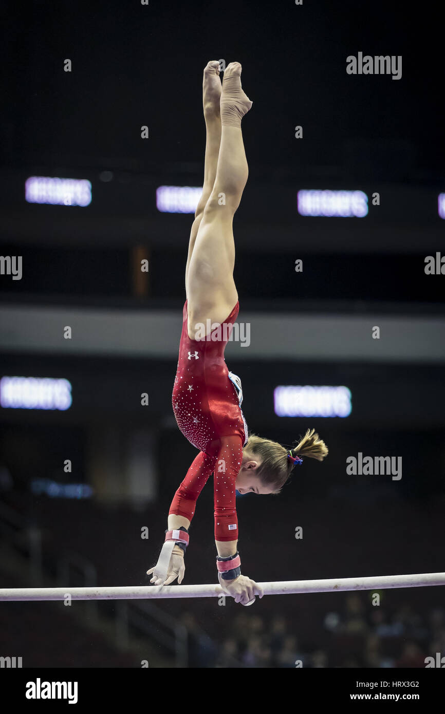 2017 american cup gymnastics bars hi-res stock photography and images ...