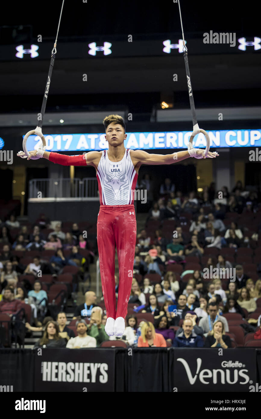 Newark, NJ, USA. 4th Mar, 2017. March 4, 2017: Yul Moldauer of the ...