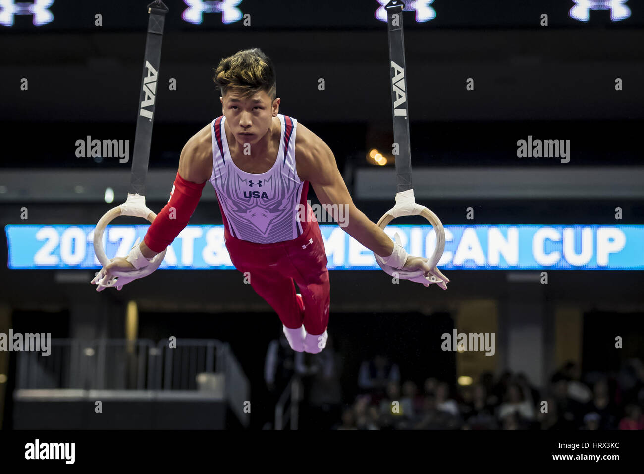 Newark, NJ, USA. 4th Mar, 2017. March 4, 2017: Yul Moldauer of the ...