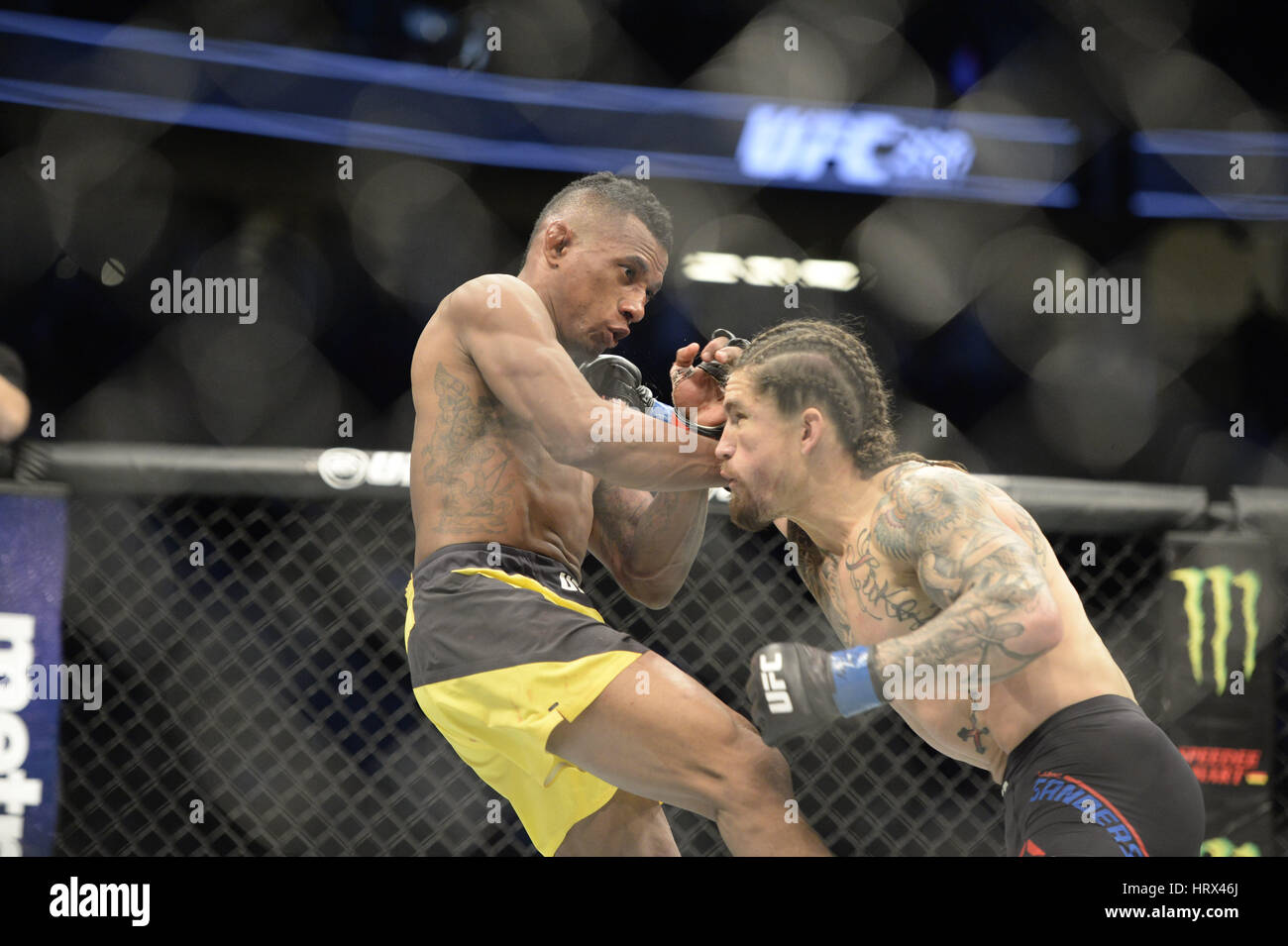 Las Vegas, Nevada, USA. 4th Mar, 2017. Bantamweight IURI ALCANTARA ...