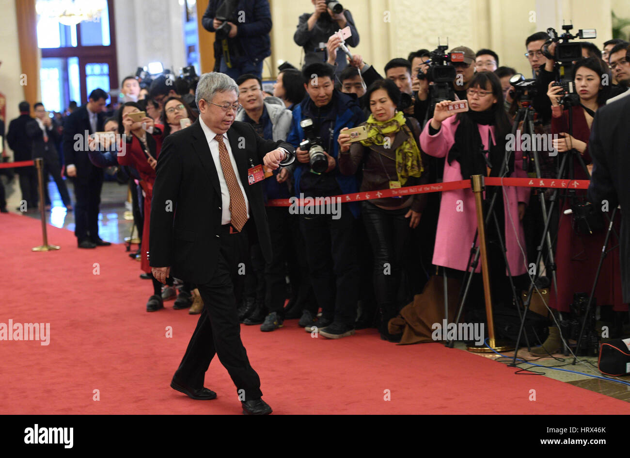 Beijing, China. 5th Mar, 2017. Liu Yongfu, director of the State ...