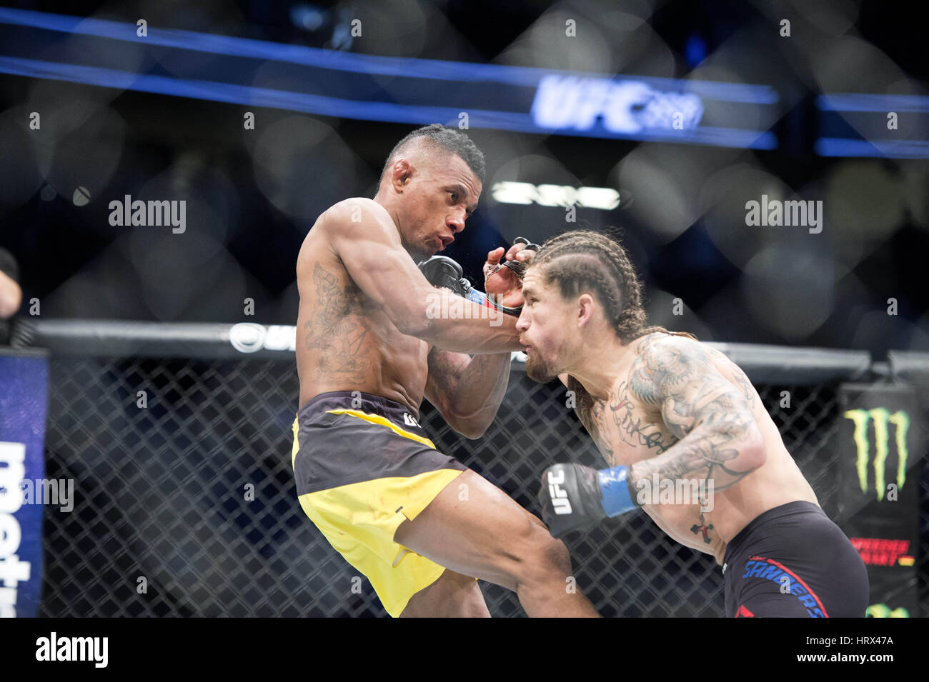 Las Vegas, Nevada, USA. 4th Mar, 2017. Bantamweight IURI ALCANTARA ...