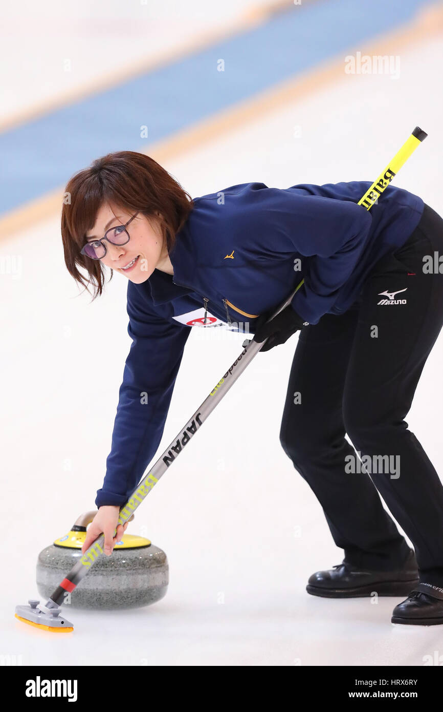 Advics Tokoro Curling Hall, Hokkaido, Japan. 4th Mar, 2017. Ayumi ...