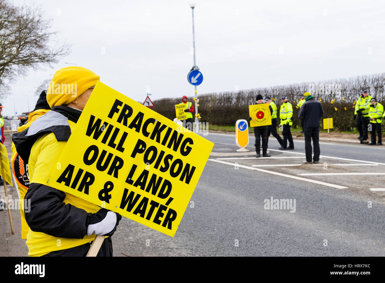 Fracking - Daily protest outside Cuadrilla Shale Gas site near ...
