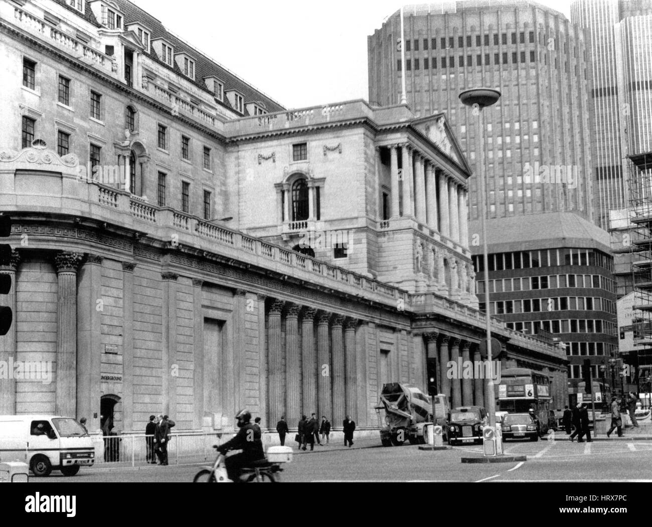 Exterior of the Bank of England in the City of London, England on March ...