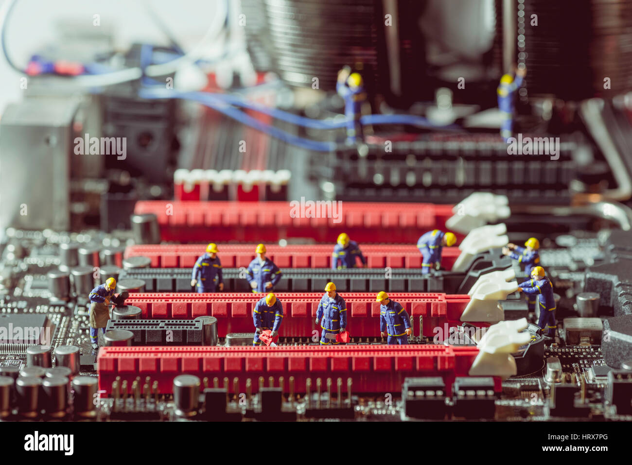 Computer repair concept. Macro photo Stock Photo - Alamy