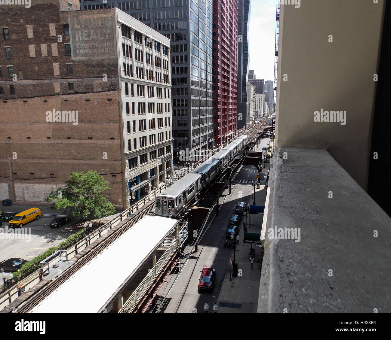 Elevated freight railway hi-res stock photography and images - Alamy