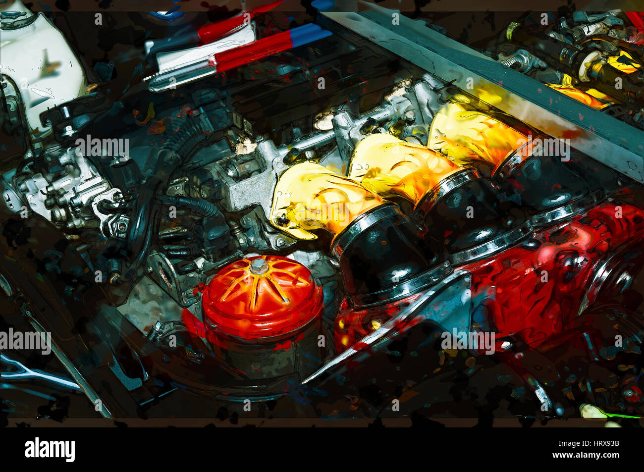 Abstract car engine hi-res stock photography and images - Alamy