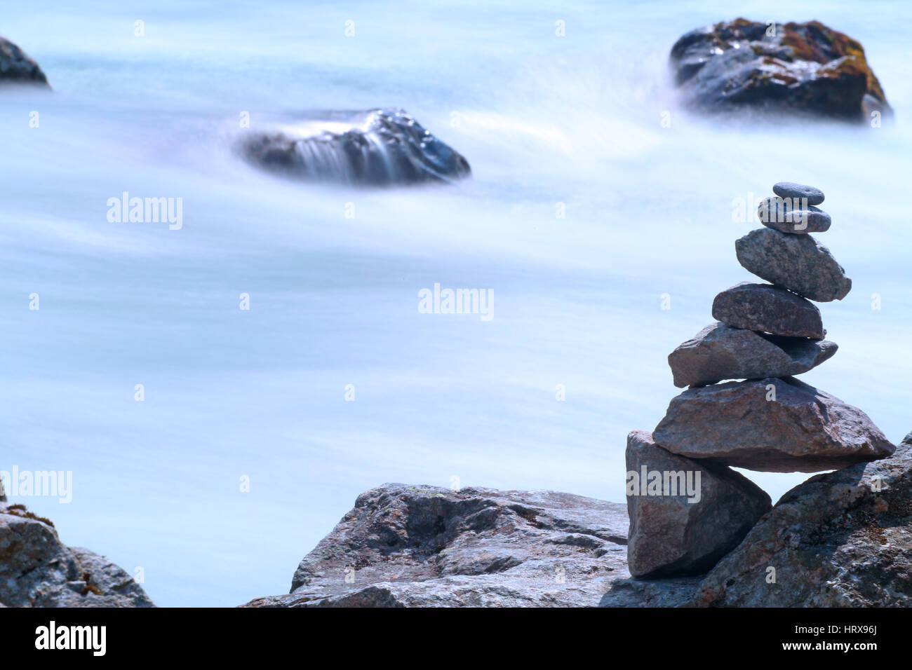 Stacked on rock in river hi-res stock photography and images - Alamy