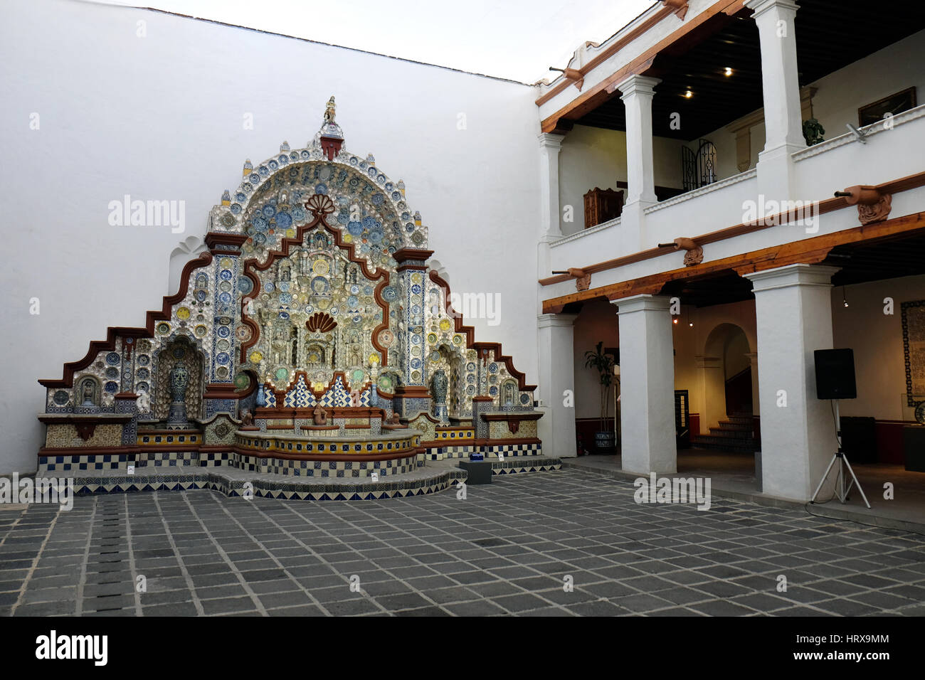 Interior of the Centro Cultural Isidro Fabela, San Angel, Ciudad de ...