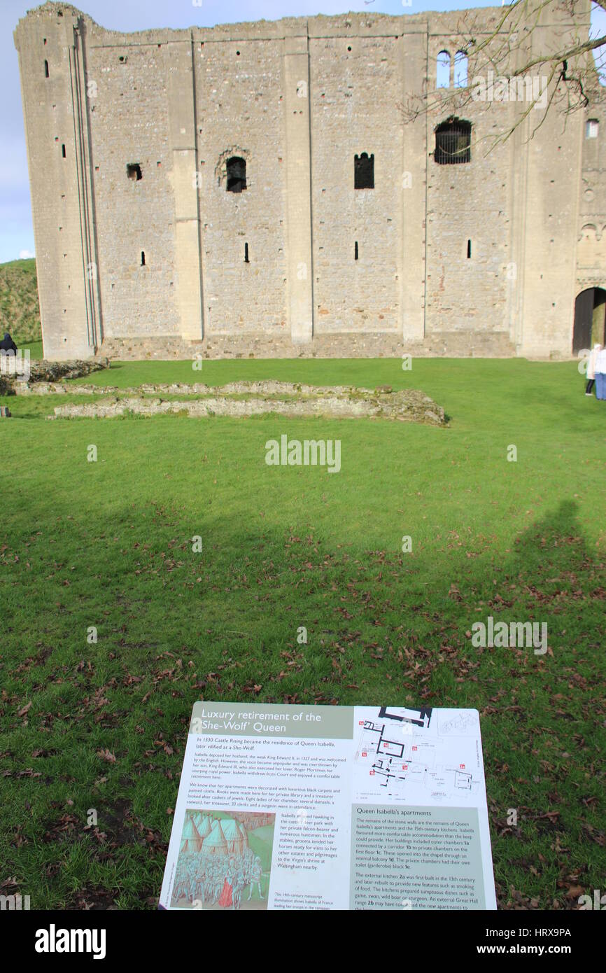Castle Rising 12th Century Medieval castle, Norfolk Stock Photo - Alamy