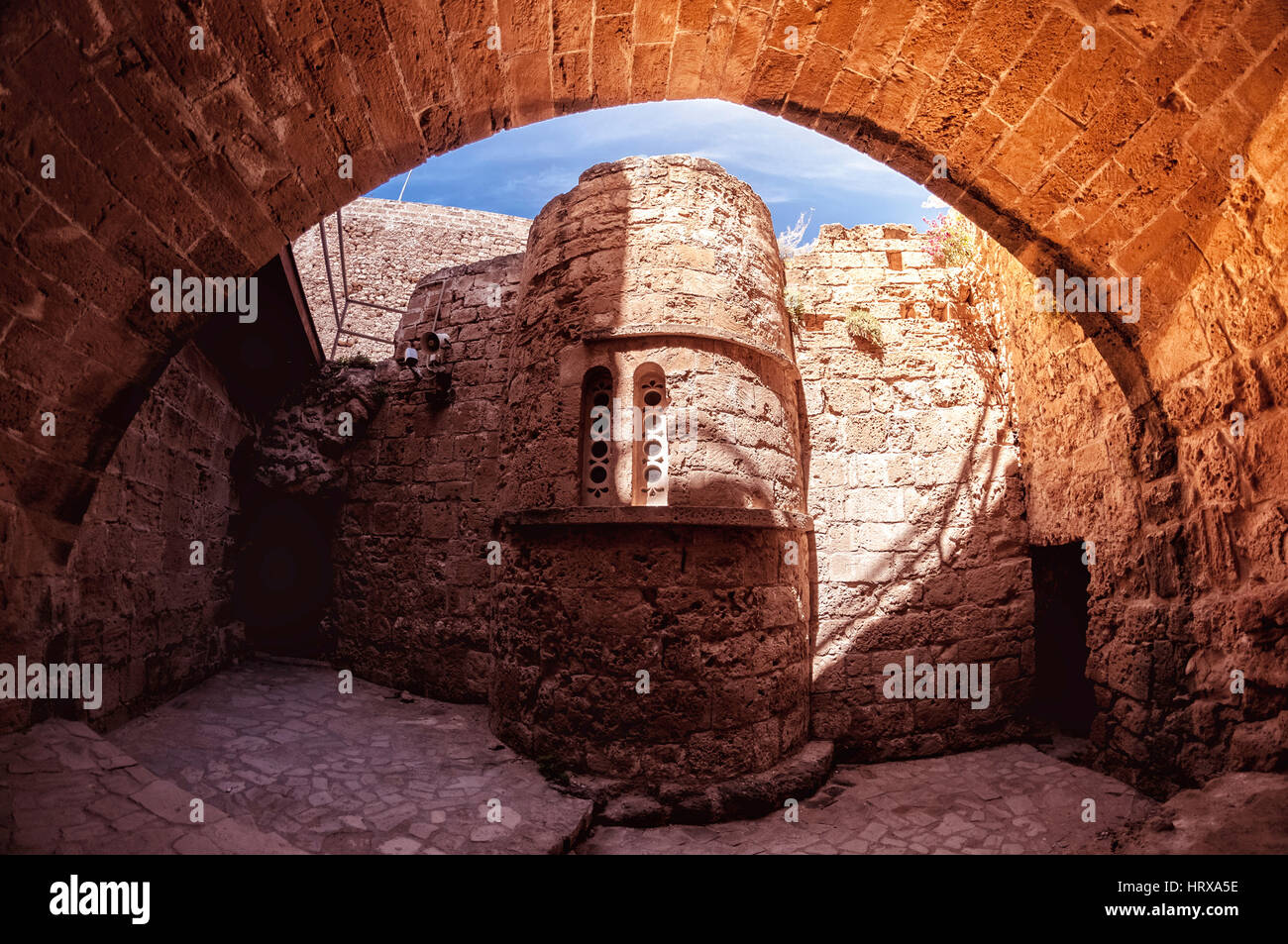 Byzantine church of St George. Kyrenia castle. Cyprus Stock Photo - Alamy